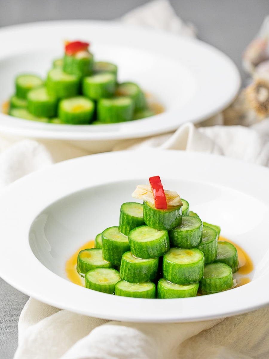 Crunchy Asian Cucumber Salad - Drive Me Hungry