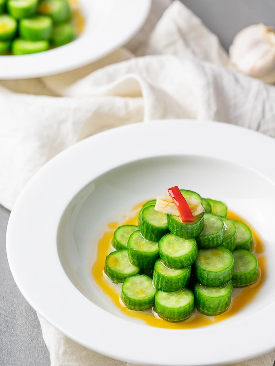 Crunchy Asian Cucumber Salad - Drive Me Hungry
