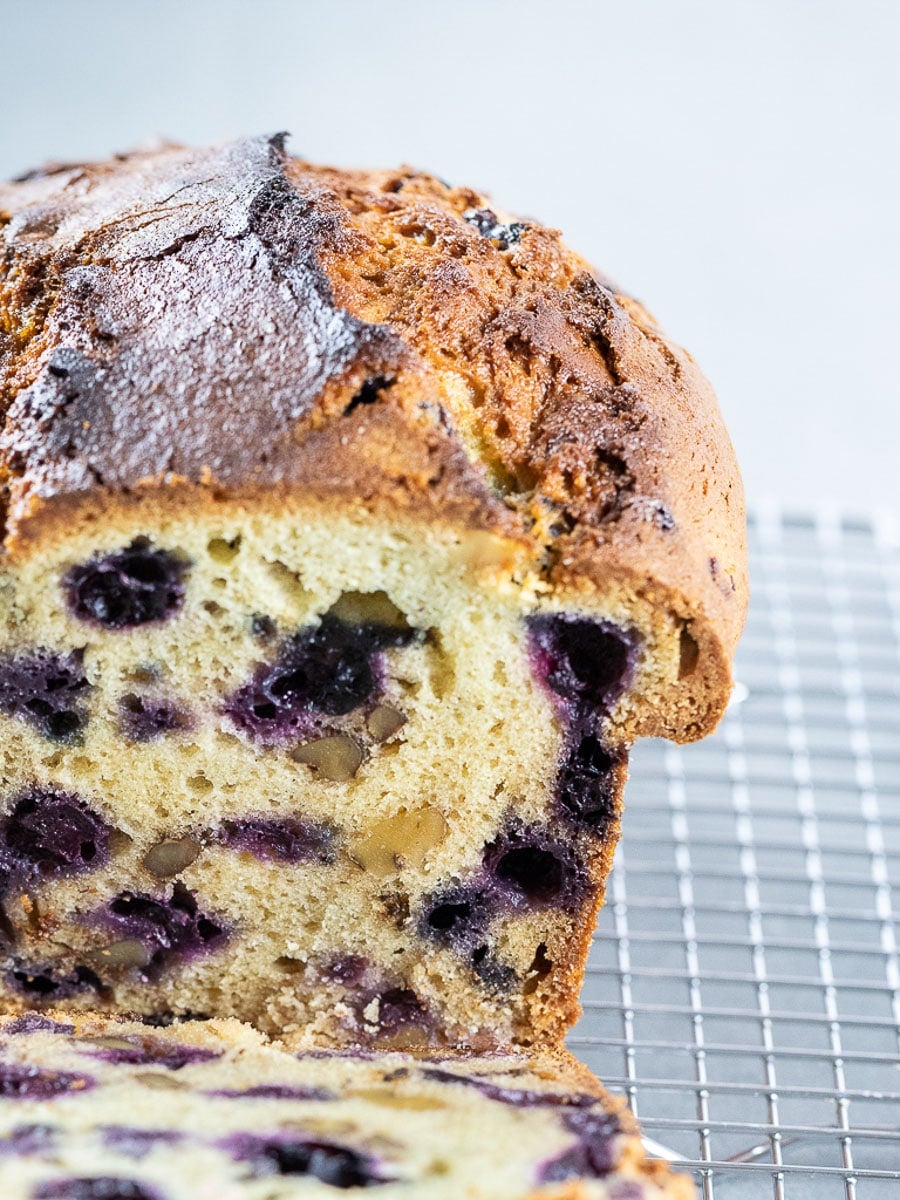 Easy Lemon Blueberry Bread with Walnuts - Drive Me Hungry