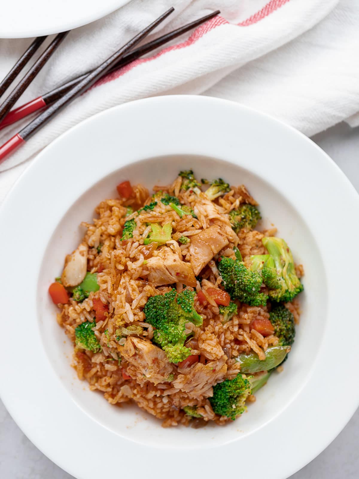 Thai Red Curry Chicken Fried Rice - Drive Me Hungry
