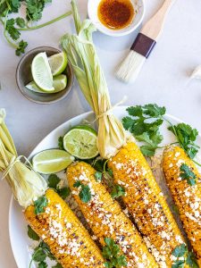 Elotes (Mexican Street Corn) - Healthy Version with Chili Lime Oil ...
