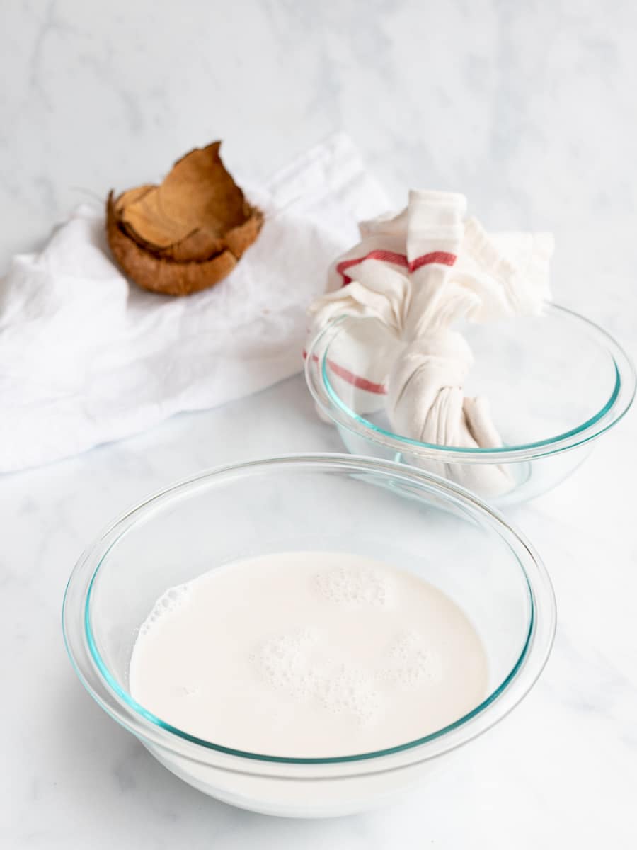 How to Make Homemade Coconut Milk with Fresh or Shredded Coconut ...