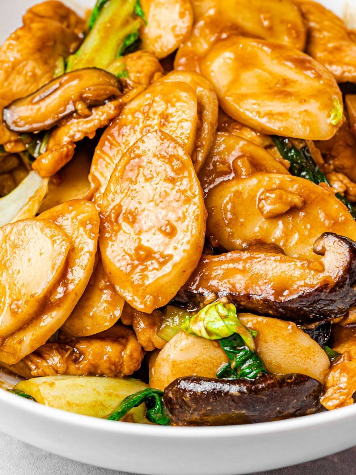Stir Fried Shanghai Rice Cakes - Chao Nian Gao - Drive Me Hungry