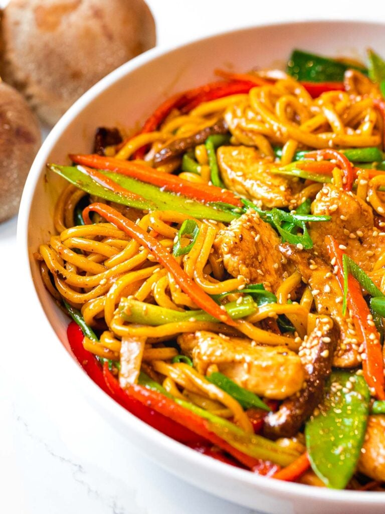 The Best Chicken Lo Mein - Drive Me Hungry