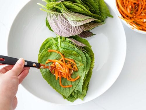 Korean Perilla Leaf Kimchi - Drive Me Hungry