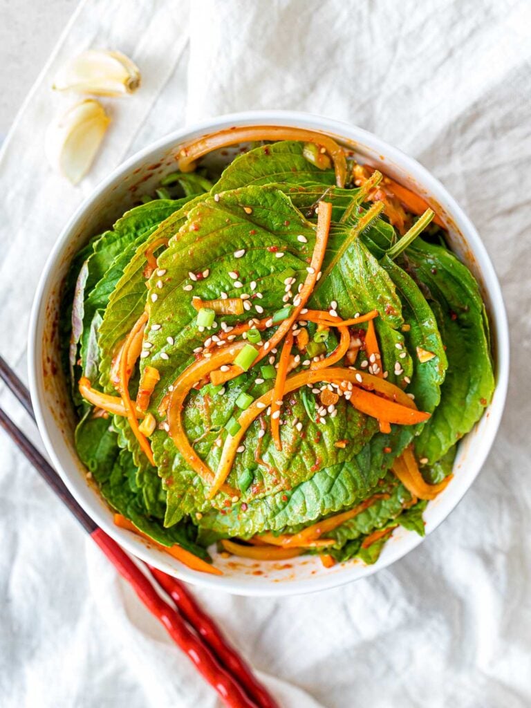 Korean Perilla Leaf Kimchi - Drive Me Hungry