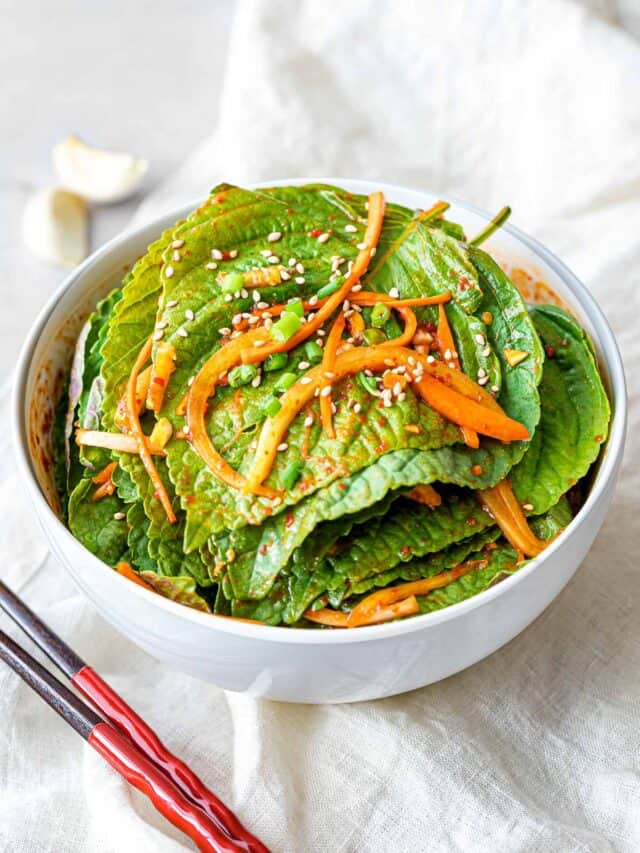 Korean Perilla Leaf Kimchi - Drive Me Hungry
