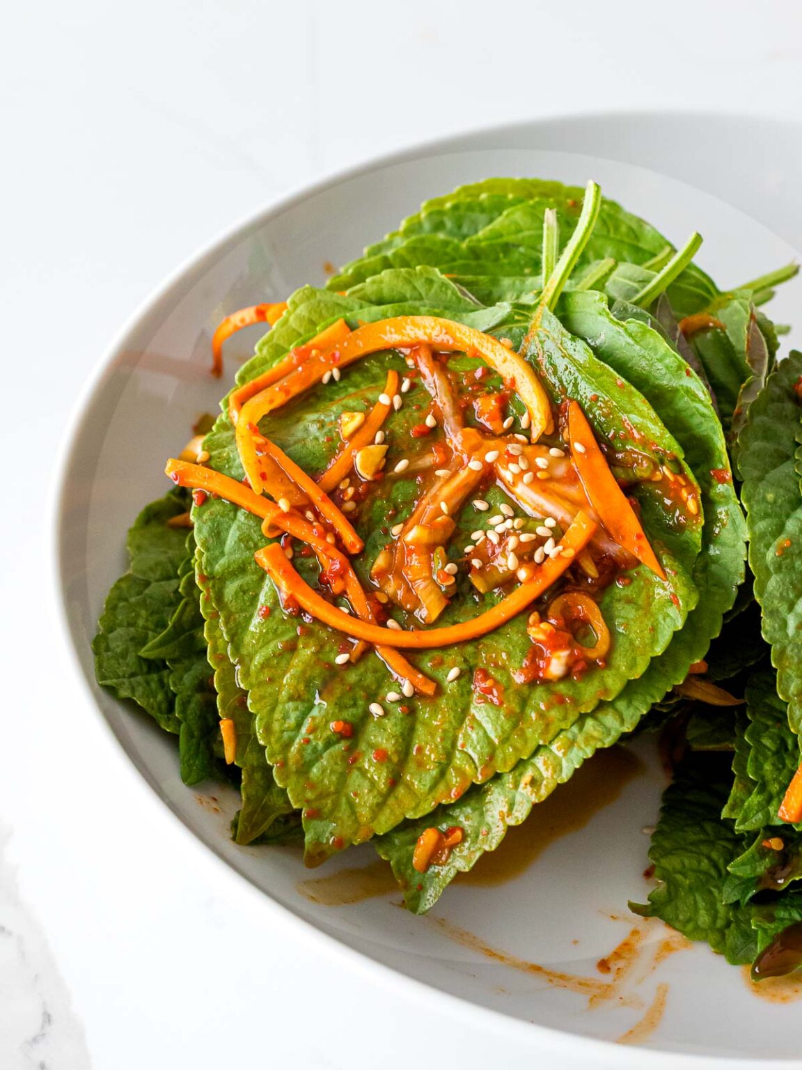 Korean Perilla Leaf Kimchi - Drive Me Hungry