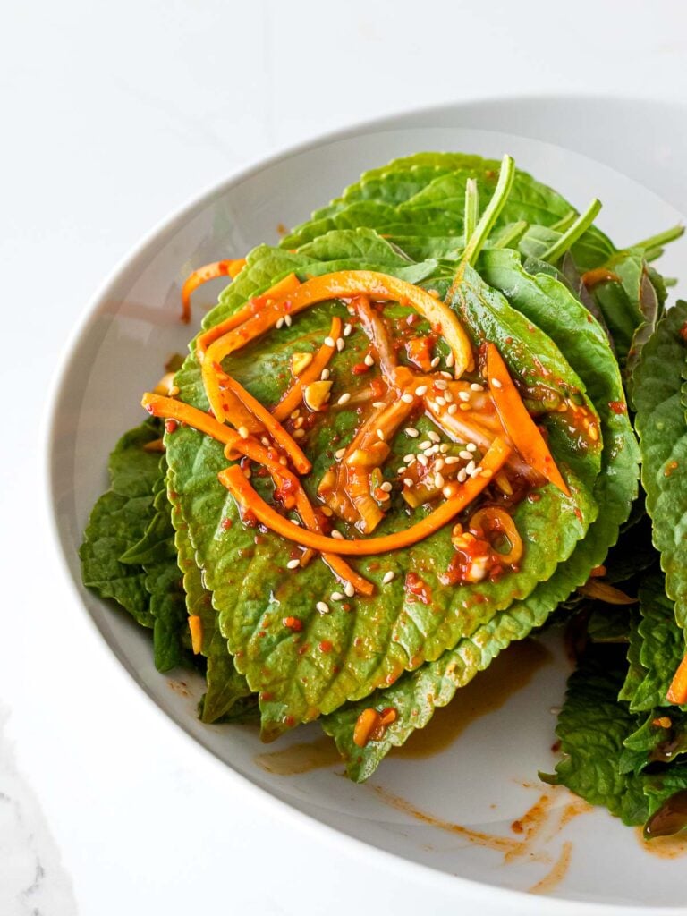 Korean Perilla Leaf Kimchi - Drive Me Hungry