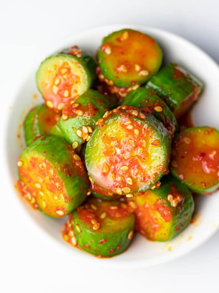 Spicy Korean Cucumber Salad (Oi Muchim) - Drive Me Hungry