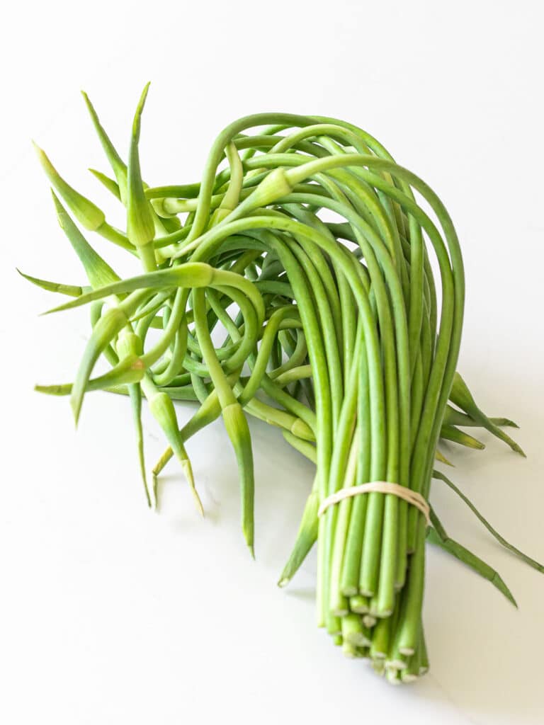 Stir Fried Garlic Scapes - Drive Me Hungry