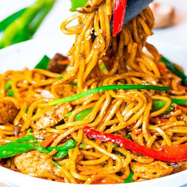 The Best Chicken Lo Mein - Drive Me Hungry