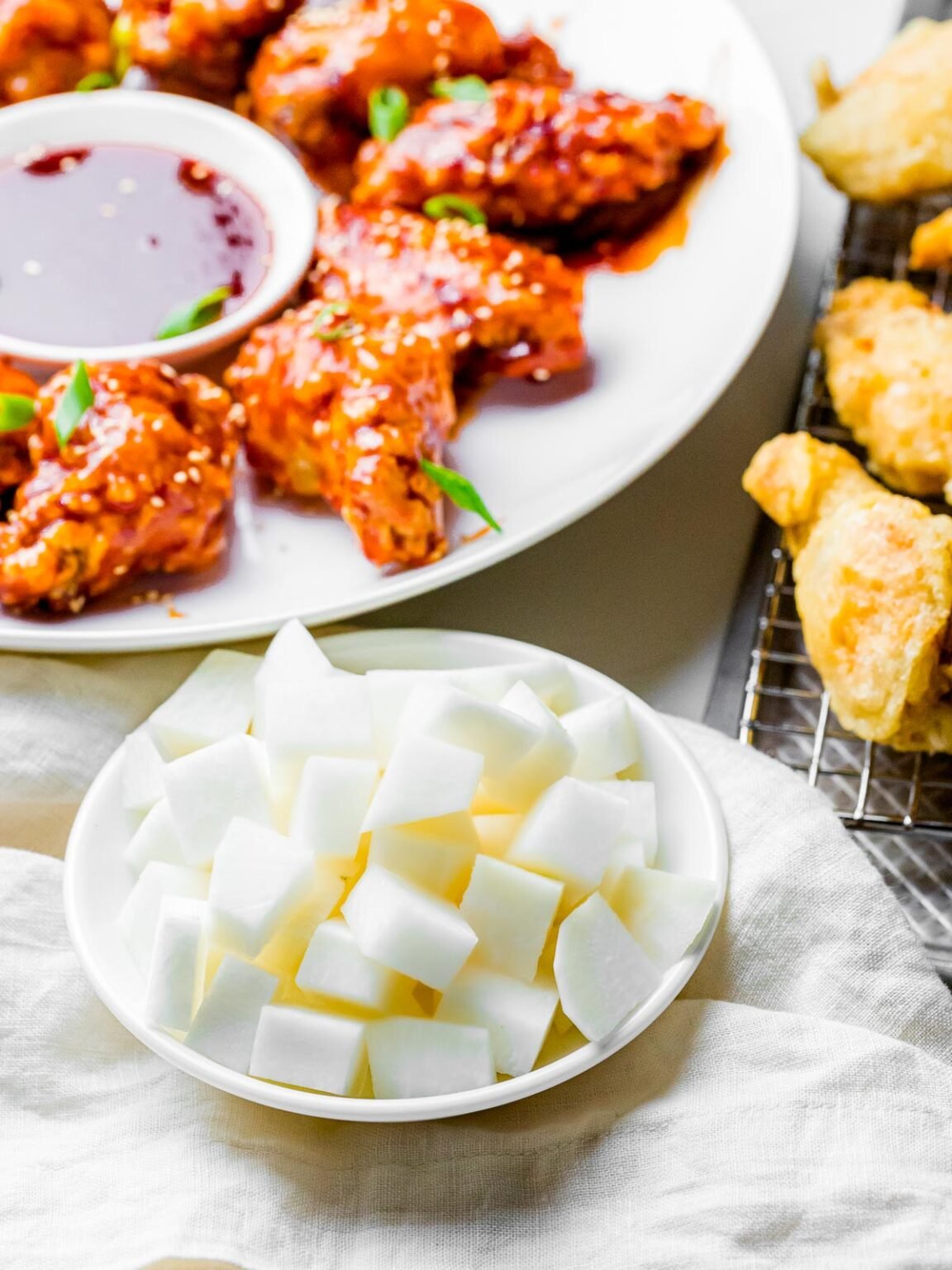 Crunchy Korean Pickled Radish - Fast and Easy! - Drive Me Hungry