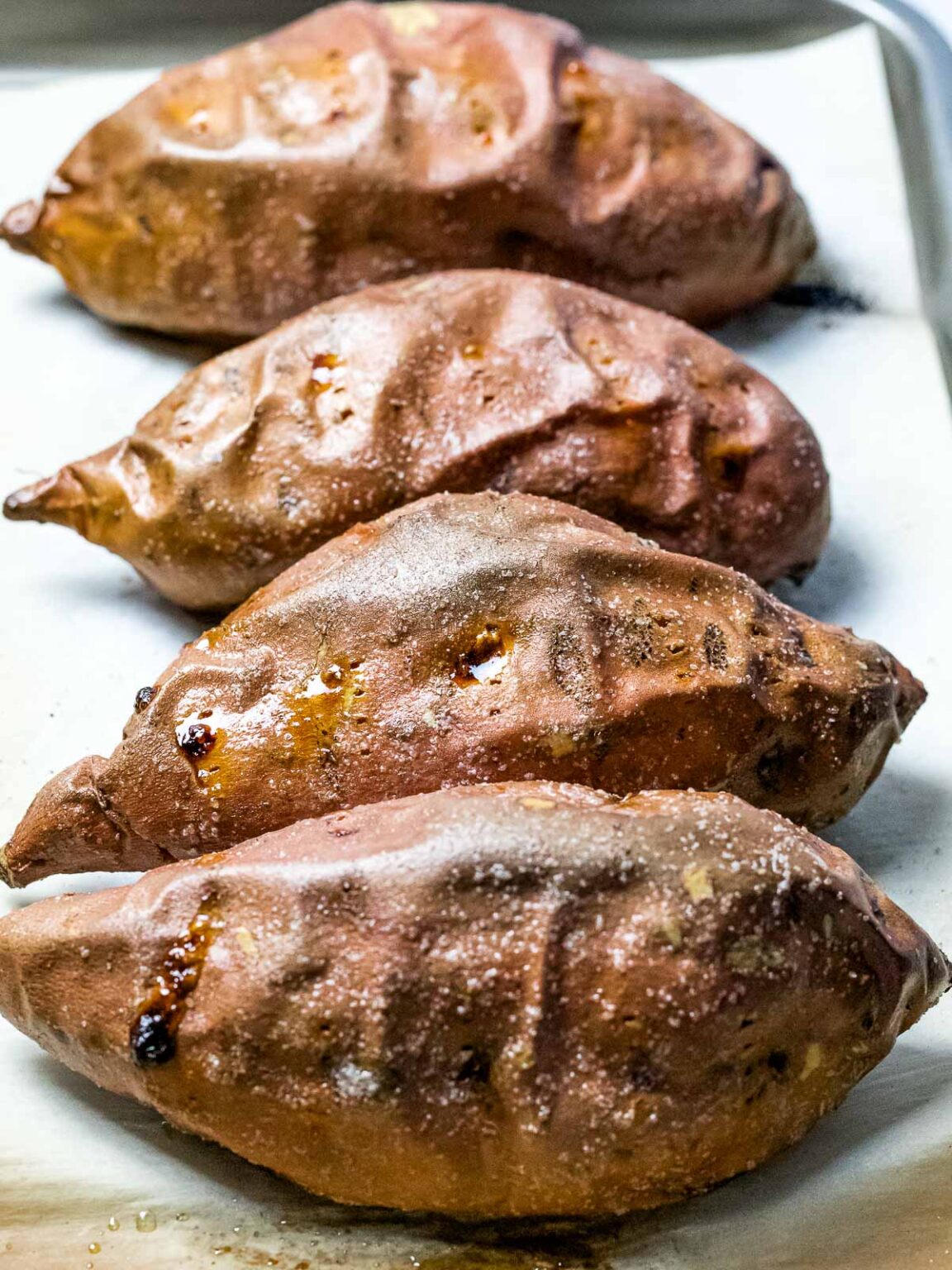 Perfect Baked Sweet Potatoes - Baking times and optional toppings ...