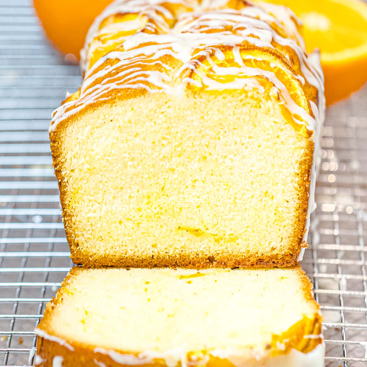 The Best Orange Pound Cake with Glaze - Drive Me Hungry