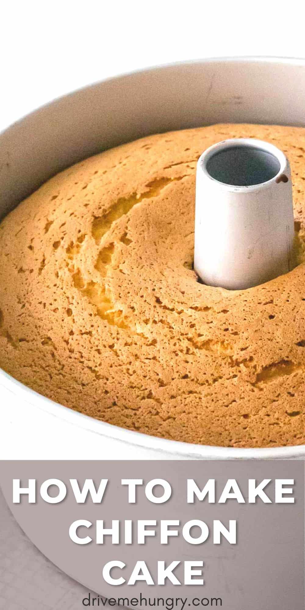 Light and Fluffy Chiffon Cake - Drive Me Hungry