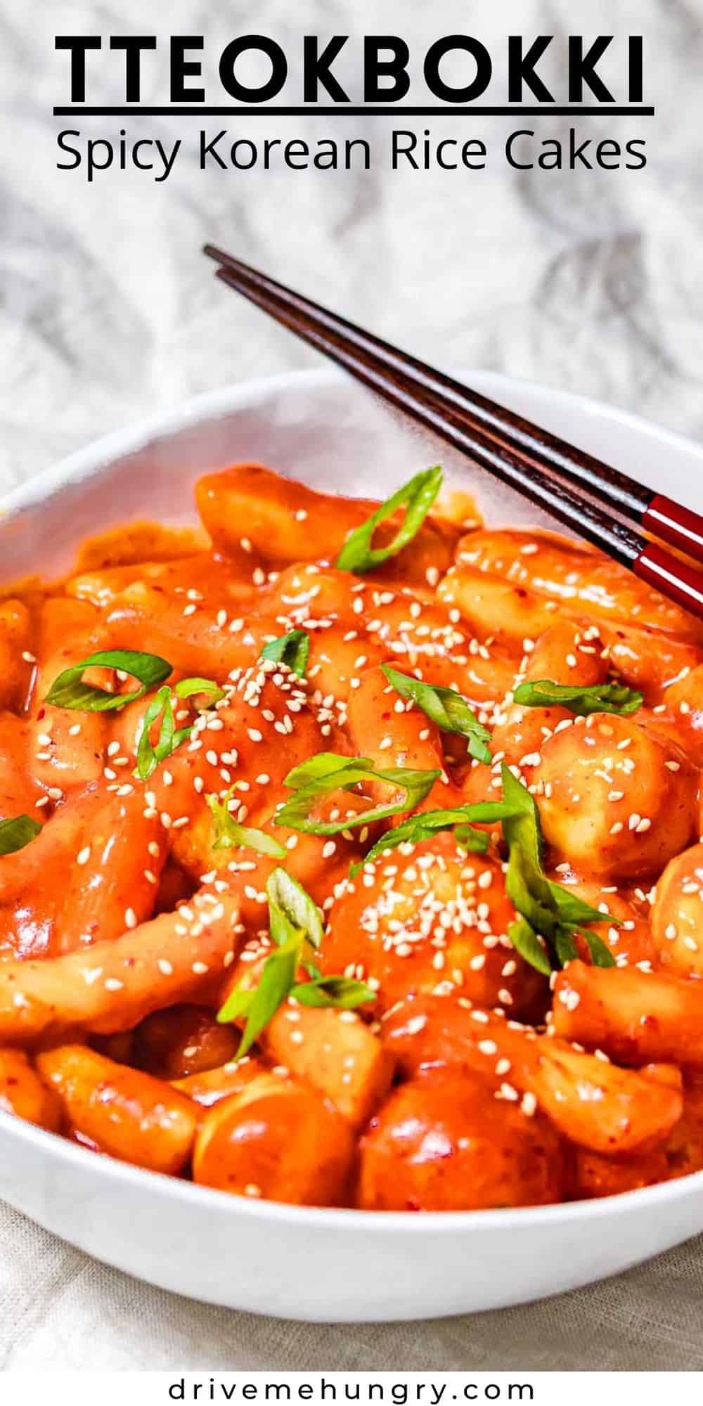 Easy Tteokbokki - Spicy Korean Rice Cakes - Drive Me Hungry