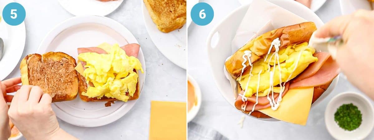 Korean Egg Drop Sandwich - Breakfast Egg Sandwich - Drive Me Hungry