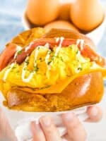 Korean Egg Drop Sandwich - Breakfast Egg Sandwich - Drive Me Hungry