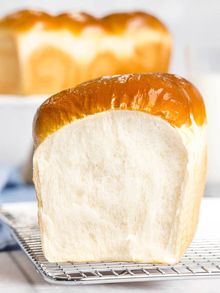 Soft and Fluffy Japanese Milk Bread - Drive Me Hungry