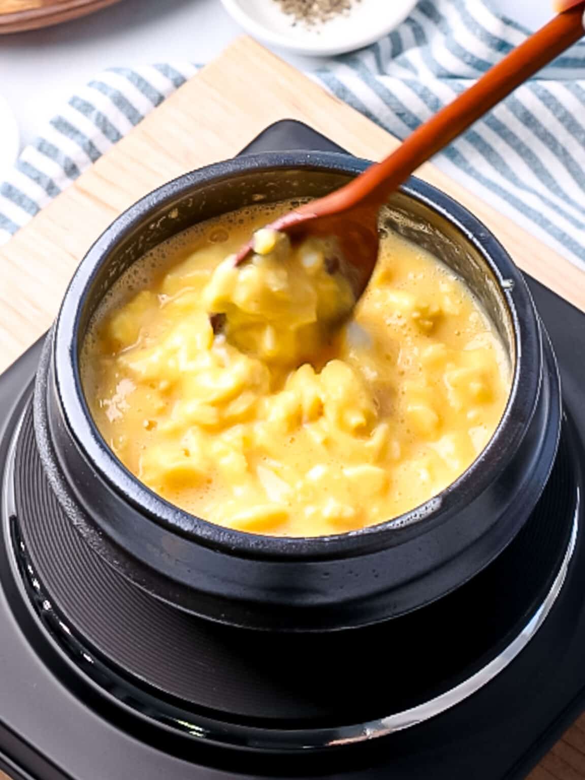 Korean Steamed Eggs | Gyeran Jjim (계란찜) - Drive Me Hungry