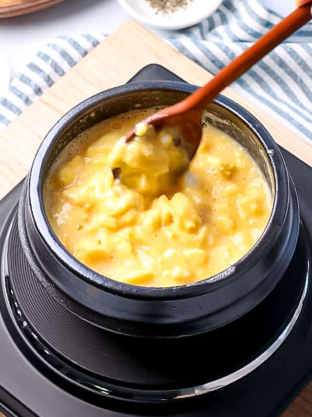 Korean Steamed Eggs | Gyeran Jjim (계란찜) - Drive Me Hungry