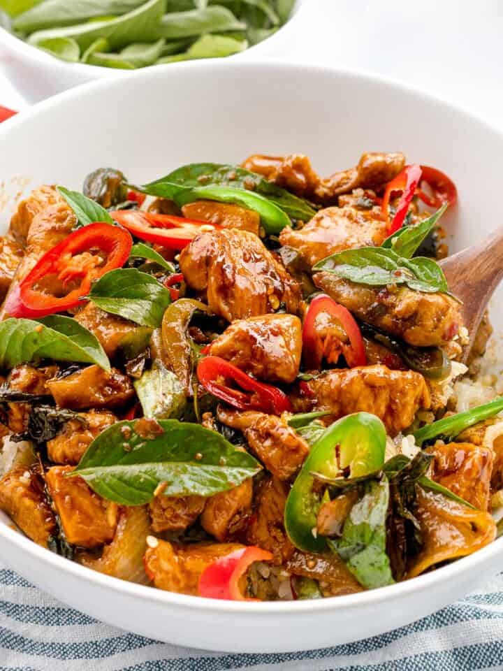 Thai Basil Chicken (Pad Krapow Gai) - Drive Me Hungry