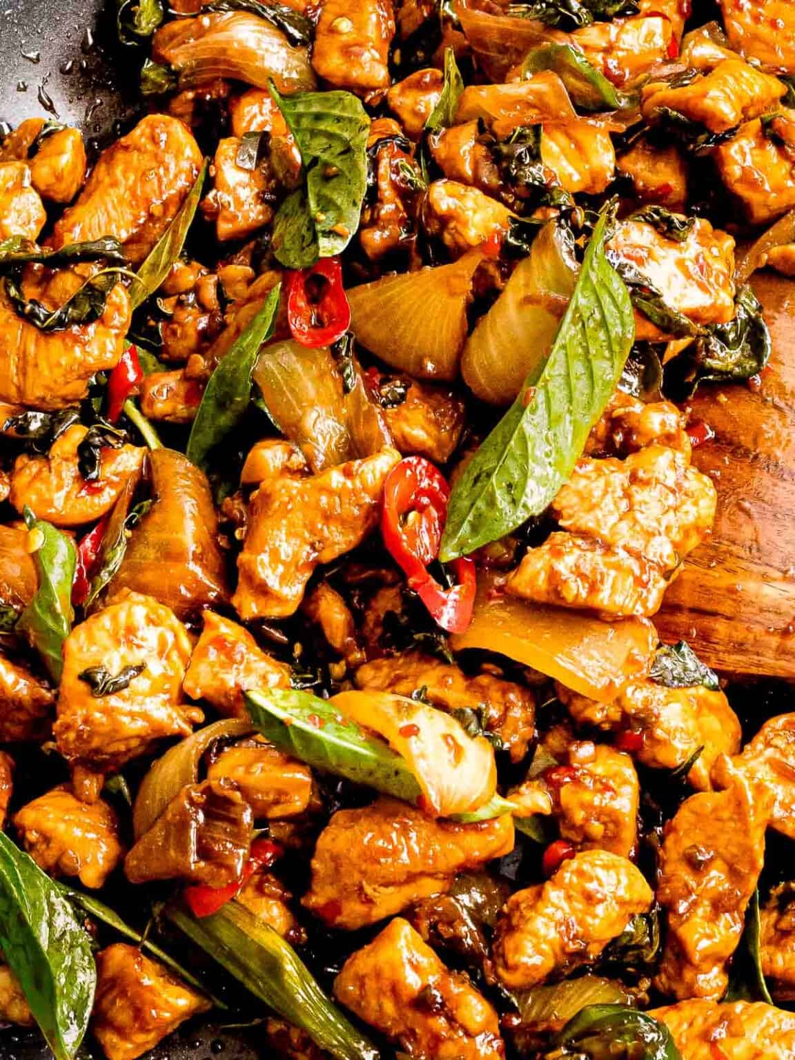 Thai Basil Chicken (Pad Krapow Gai) - Drive Me Hungry
