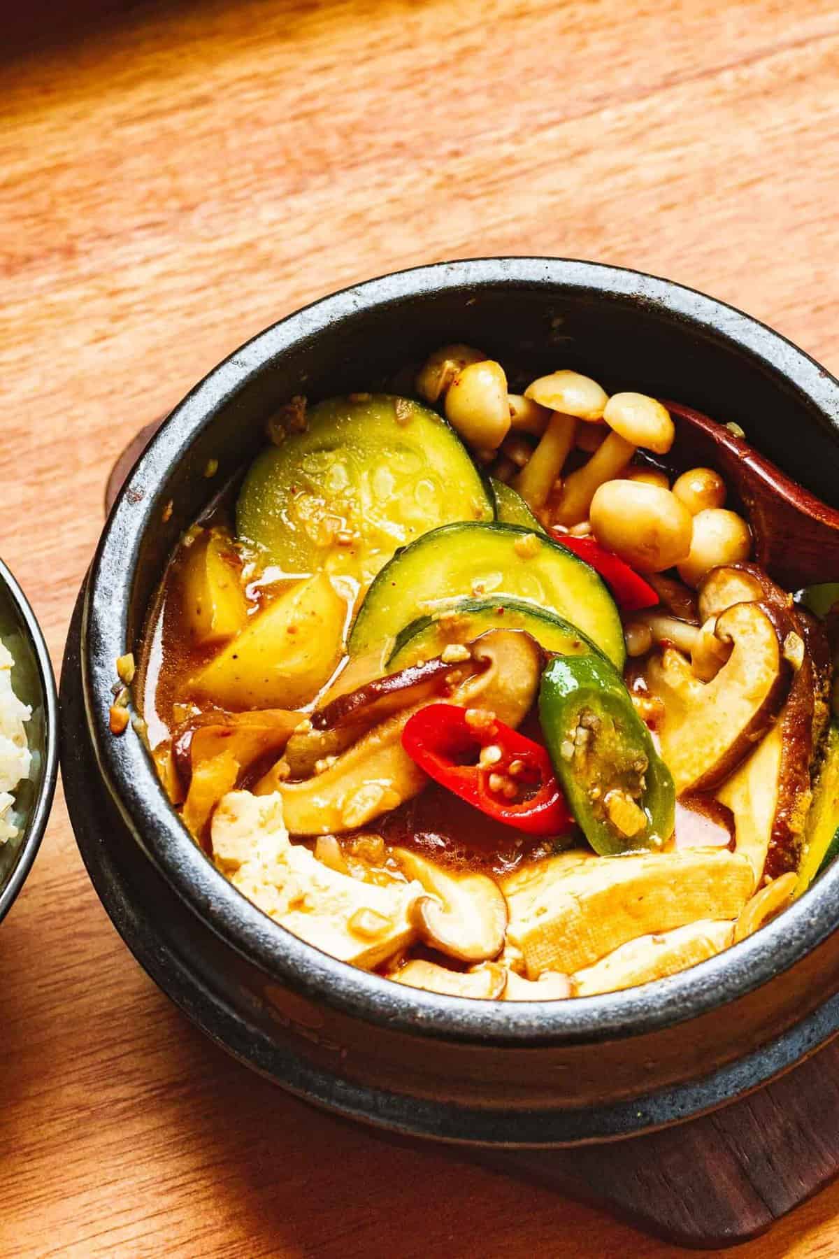 Doenjang Jjigae (Korean Soybean Paste Stew) - Drive Me Hungry