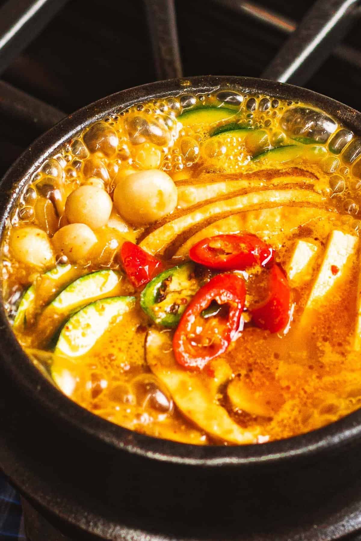 Doenjang Jjigae (Korean Soybean Paste Stew) - Drive Me Hungry