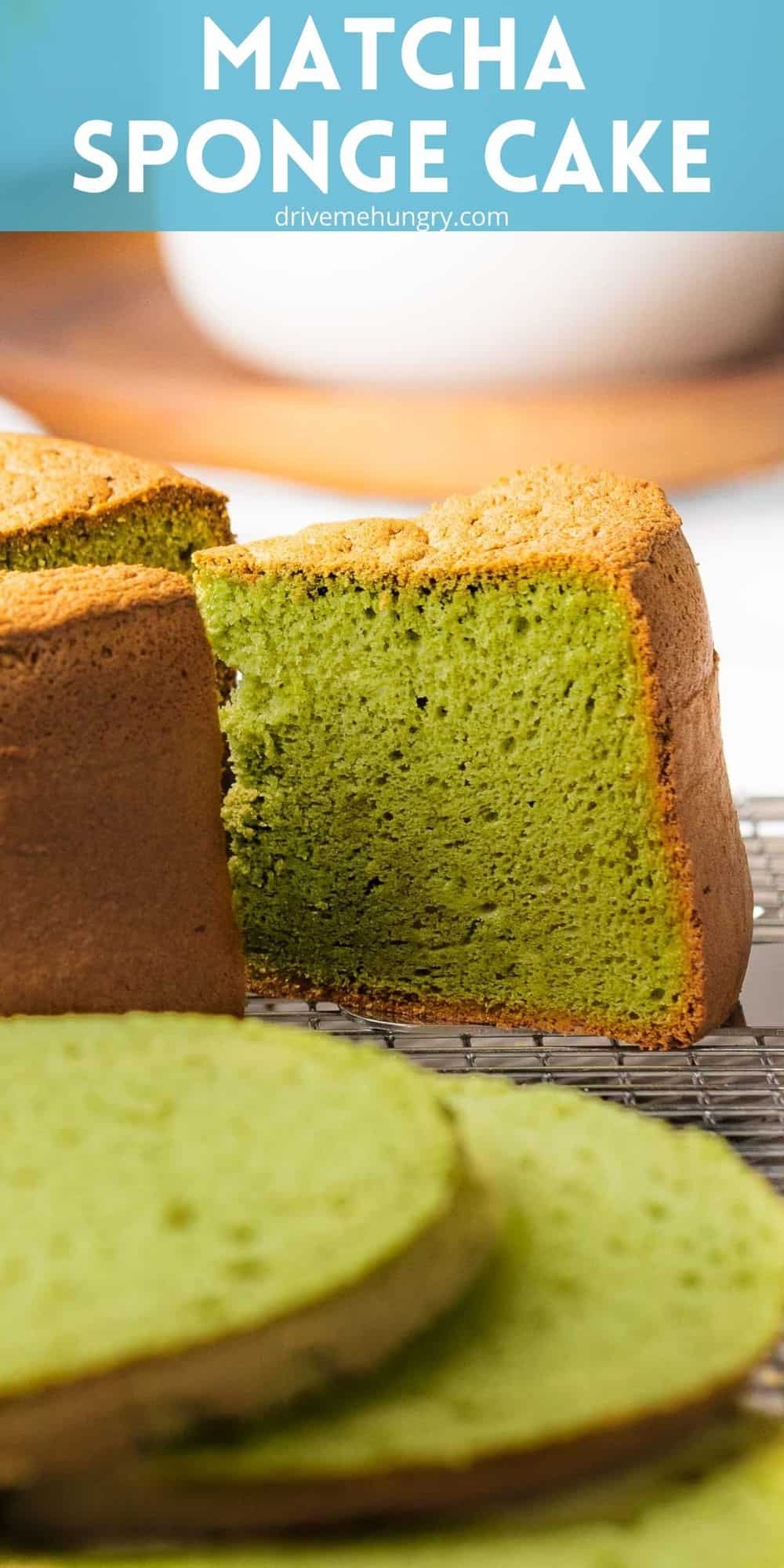 Matcha Cake (Green Tea Cake) - Drive Me Hungry