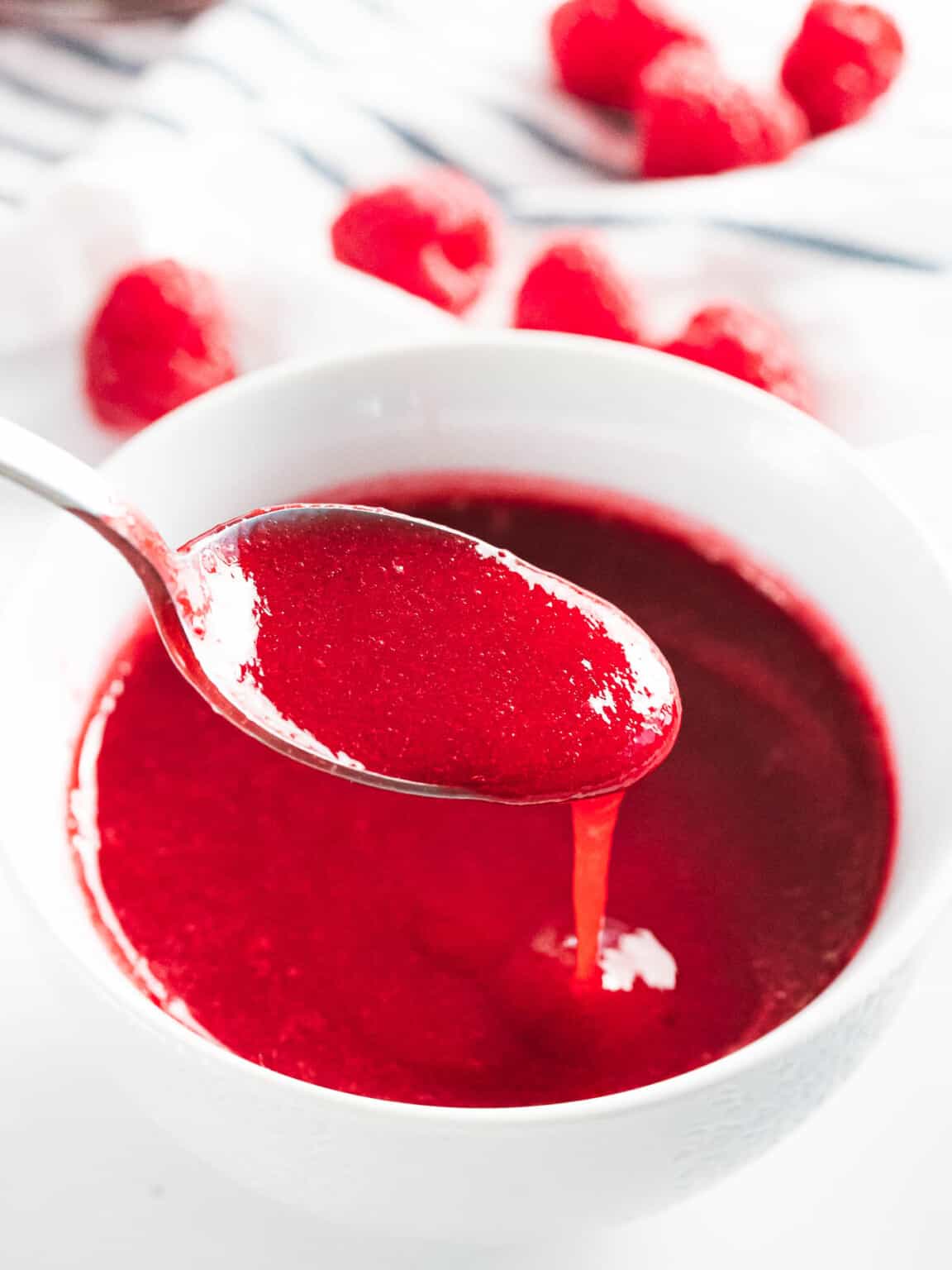 Easy Raspberry Sauce - Drive Me Hungry