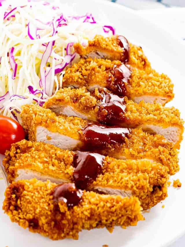 Crispy Tonkatsu (Japanese Pork Katsu) - Drive Me Hungry